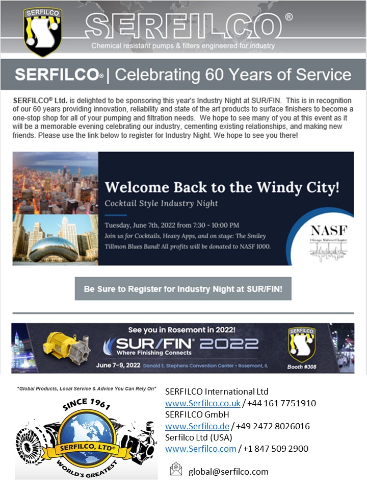 Serfilco Celebrates 60 Years at Surfin 2022 – Serfilco